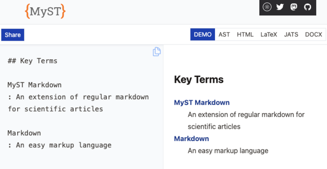 Myst Markdown Mysttools Fosstodon