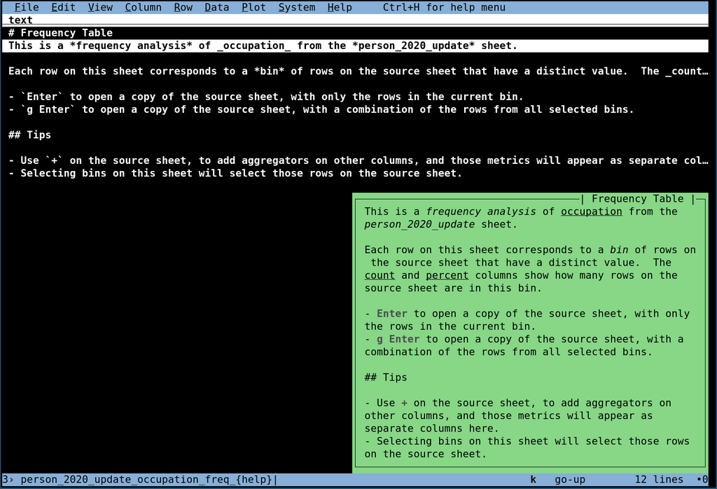 VisiData (@visidata@fosstodon.org) - Fosstodon