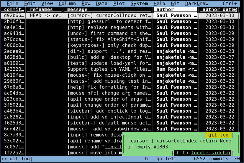 VisiData (@visidata@fosstodon.org) - Fosstodon