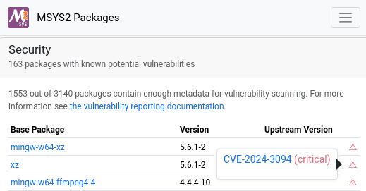 MSYS2 (@msys2org@fosstodon.org) - Fosstodon