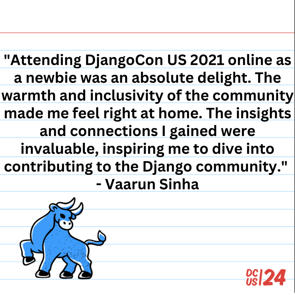 DjangoCon US :django: :python: (@djangocon@fosstodon.org) - Fosstodon