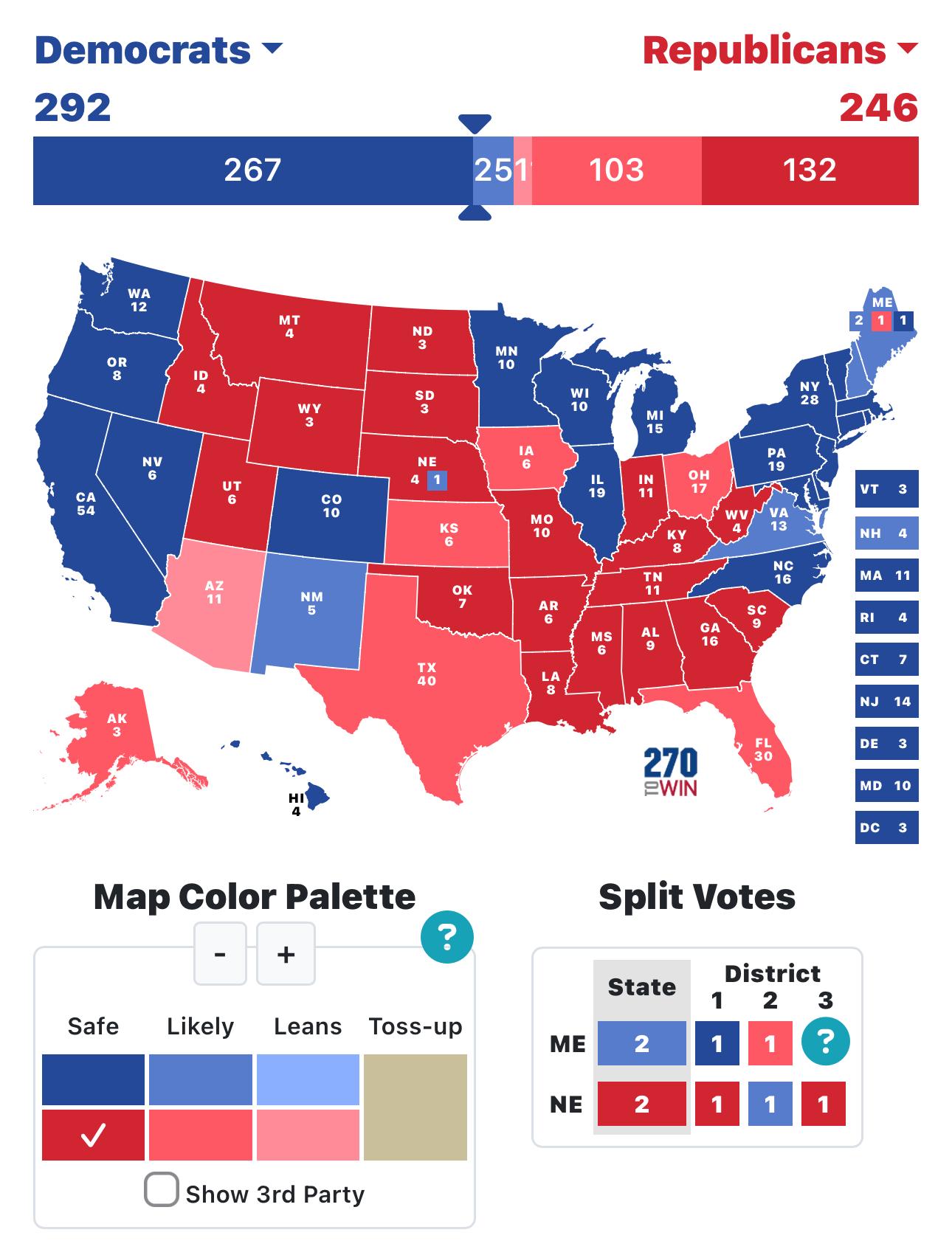 Geotechland: "My election prediction 🤓 #Election2024 #KamalaHa ...