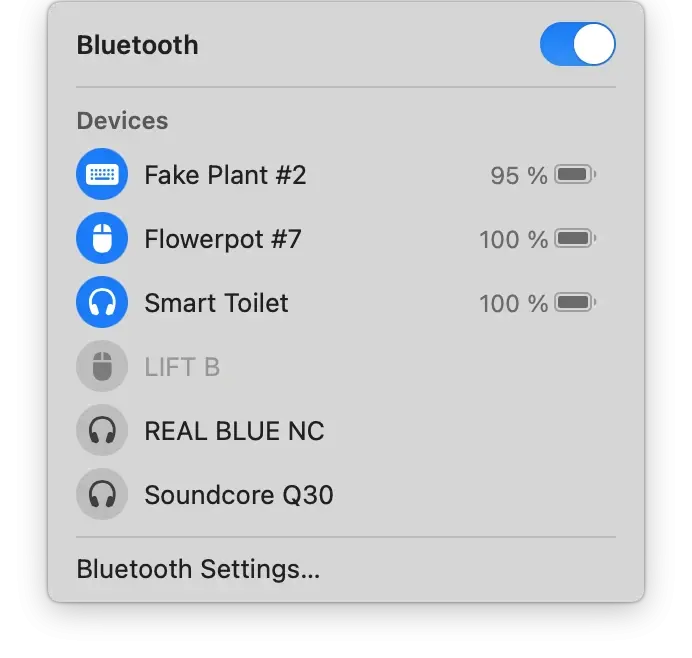 kevin ⁂ (he/him): "Do you give your Bluetooth devices funny names as ...