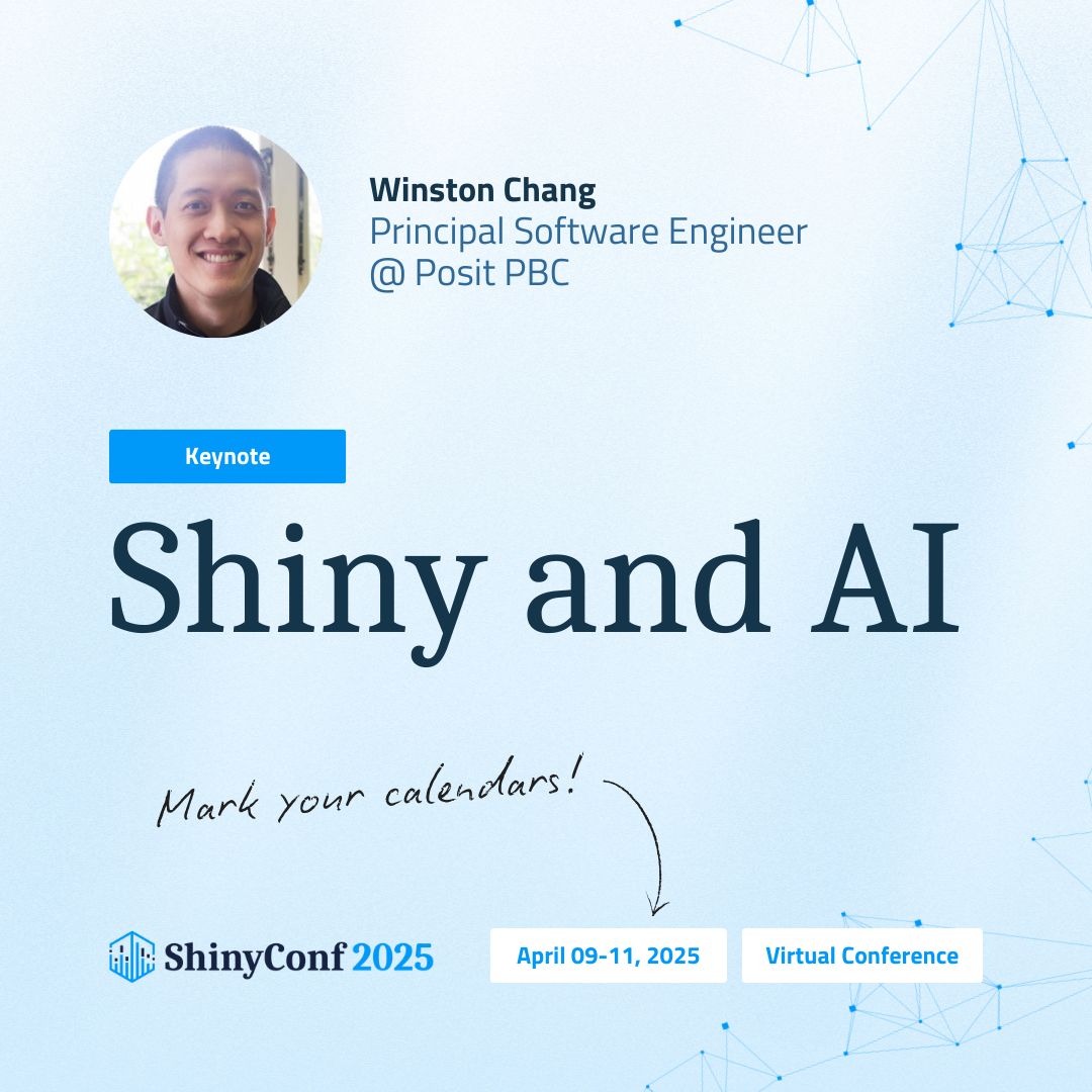 ShinyConf (@ShinyConf@fosstodon.org) - Fosstodon